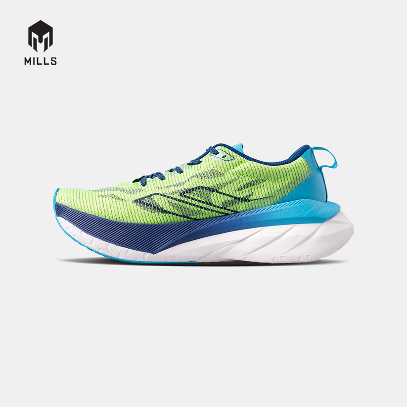 MILLS SEPATU LARI RUNNING SHOES ENERSTRIKE BLITZ M2 NEON.LIME/POSEIDON