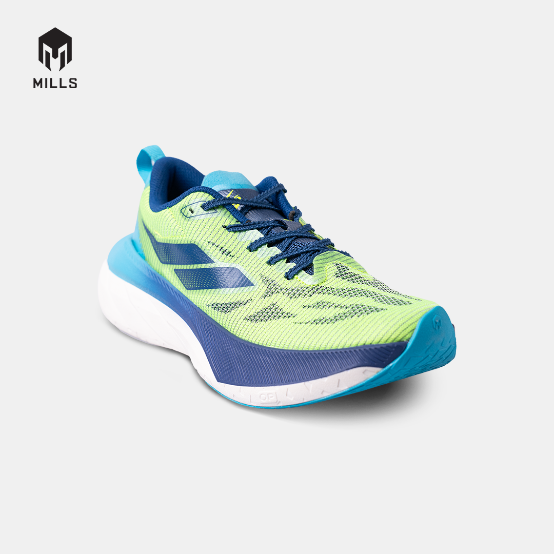 MILLS SEPATU LARI RUNNING SHOES ENERSTRIKE BLITZ M2 NEON.LIME/POSEIDON