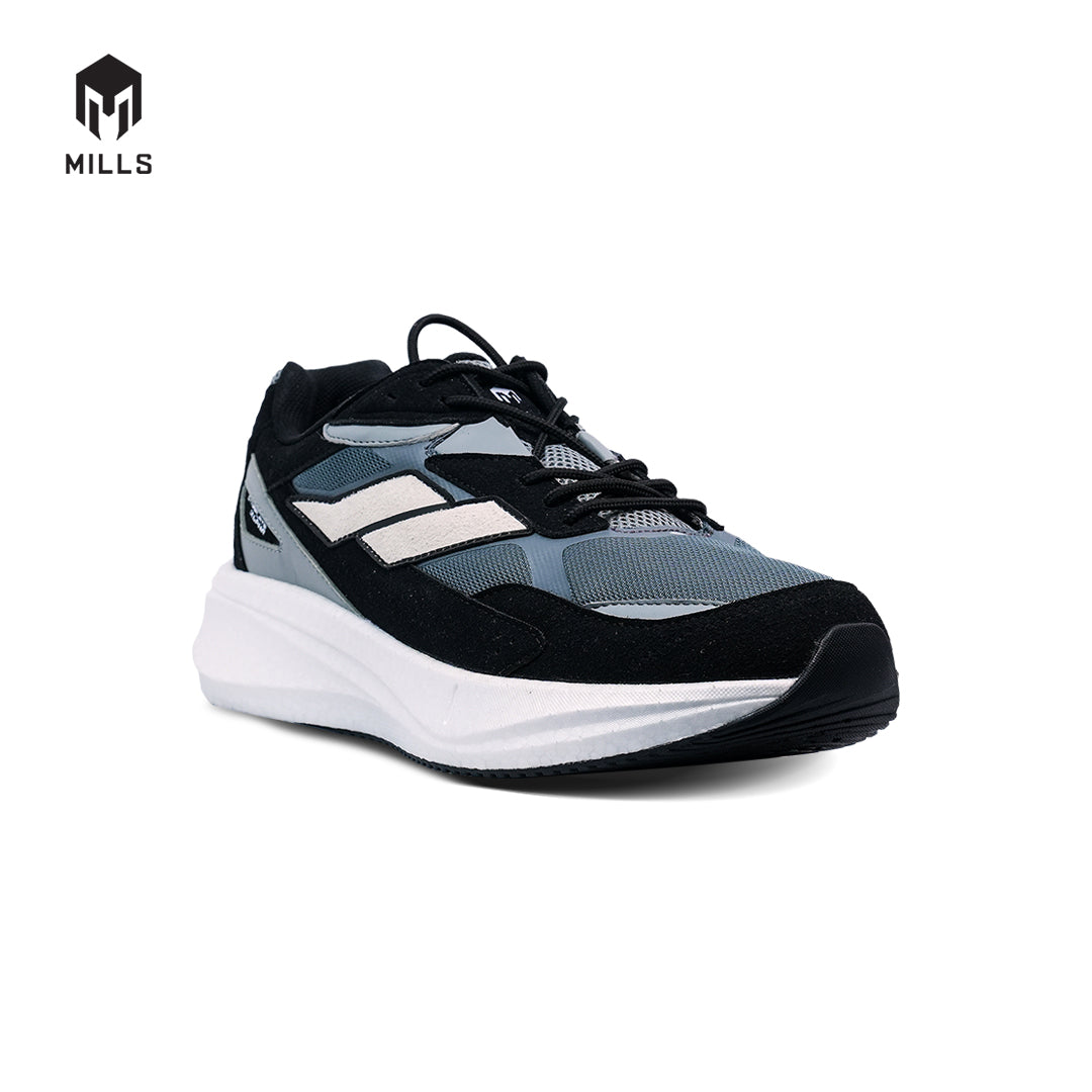 MILLS Sepatu Lifestyle Revolt Dynaplate Alpha Black / Lt Grey / White
