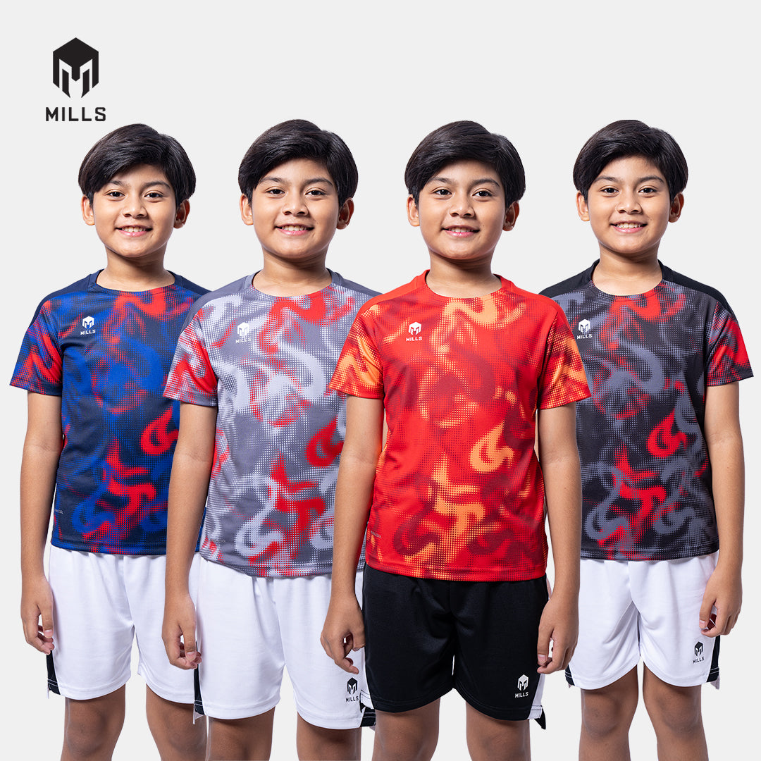 MILLS BAJU OLAHRAGA SEPAKBOLA FUTSAL SOCCER AURA FOOTBALL JERSEY KIDS