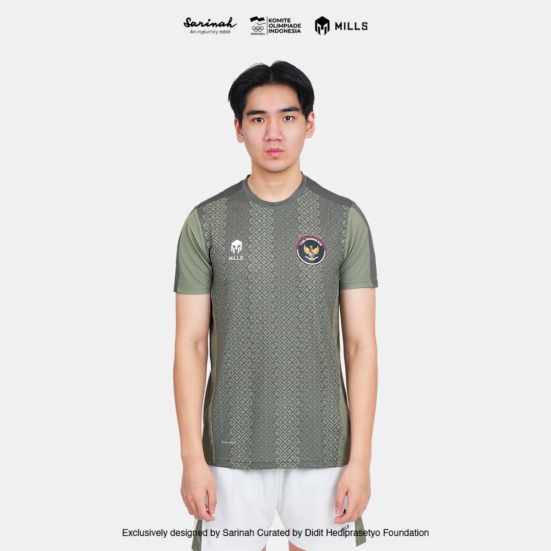 MILLS SEA GAMES INDOOR T-SHIRT GREEN 00100801 50SGM